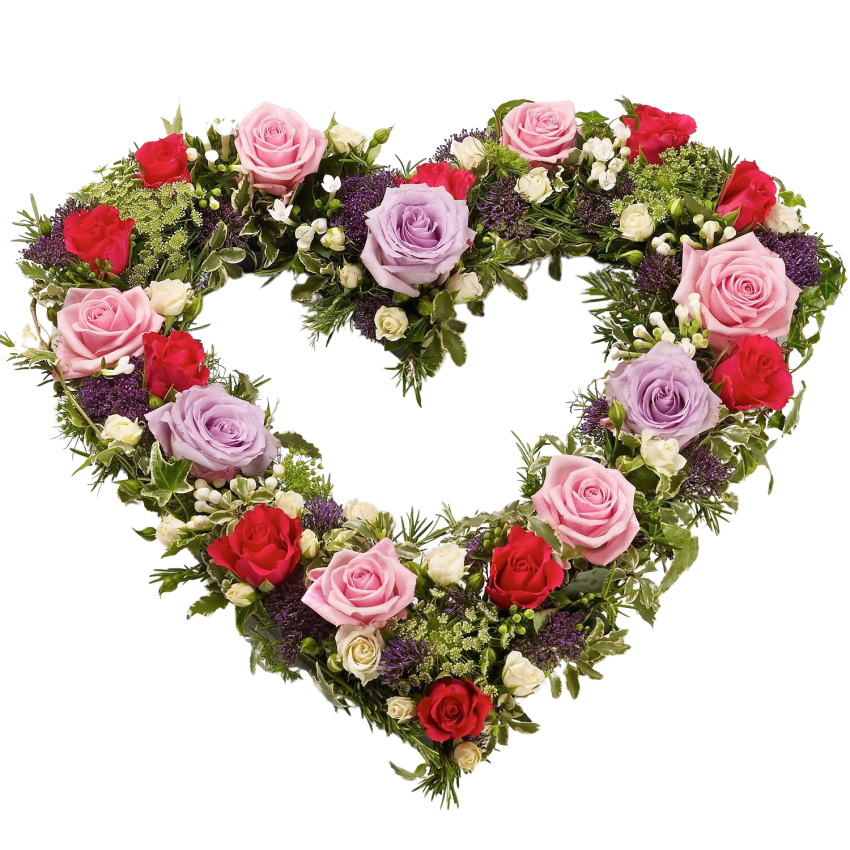 Open Heart 17" - Funeral and Sympathy Floral Tributes | Sympathy Flowers