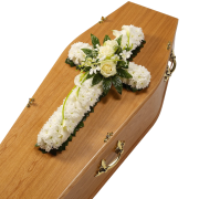 3ft Cross Traditional Based with Spray - Funeral and Sympathy Floral ...